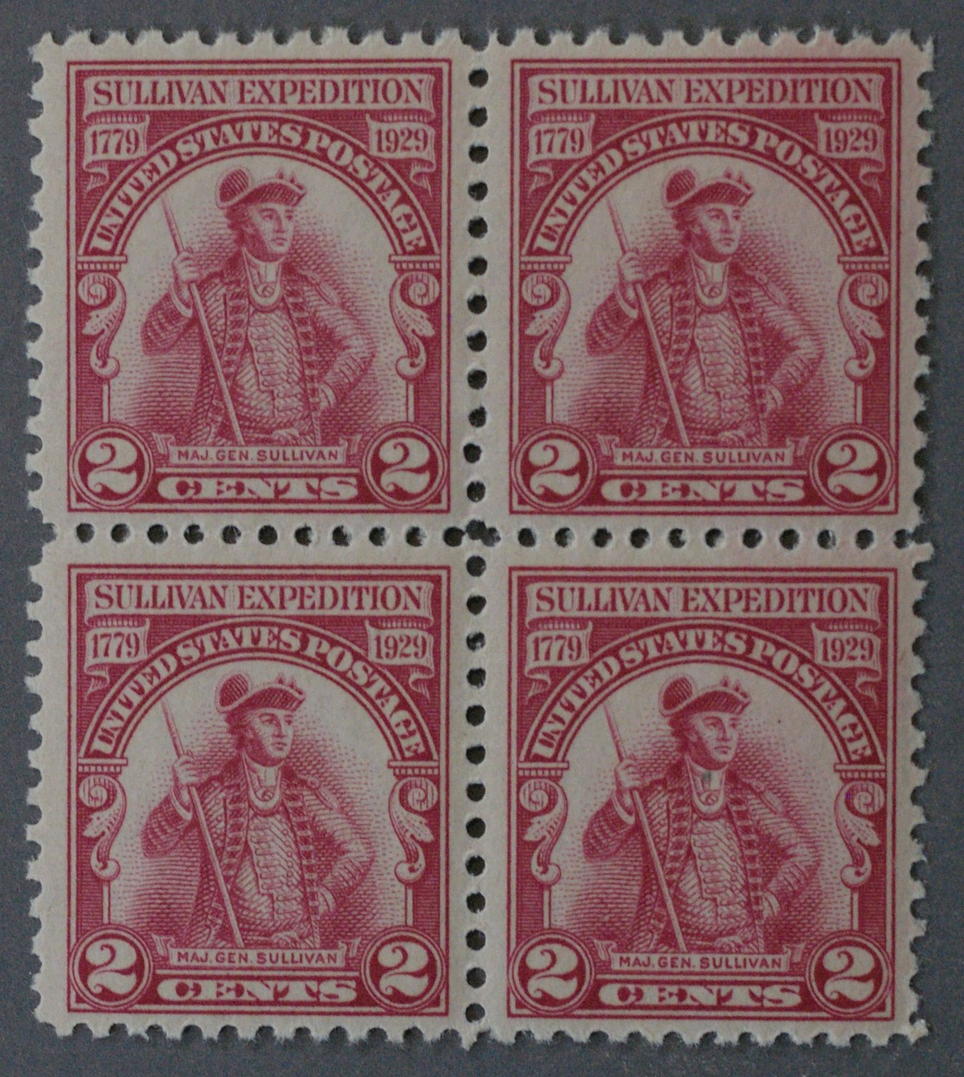 United States #657 Sullivan Expedition Block of Four OG / HipStamp