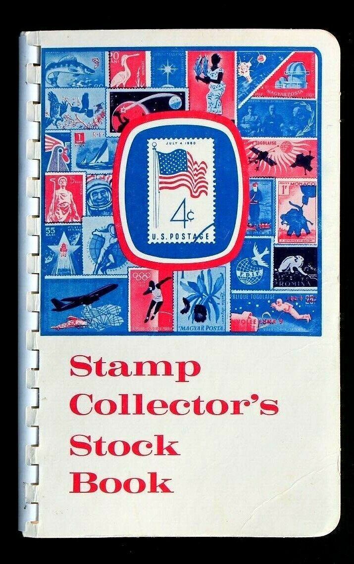 US Old Cut Square Stamp Collection 120 Used in HARRIS Stamp Stock Book ...
