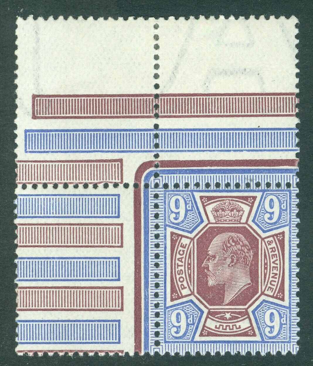 SG 306 spec M41(1) 9d red purple & light blue. A fine fresh marginal ...