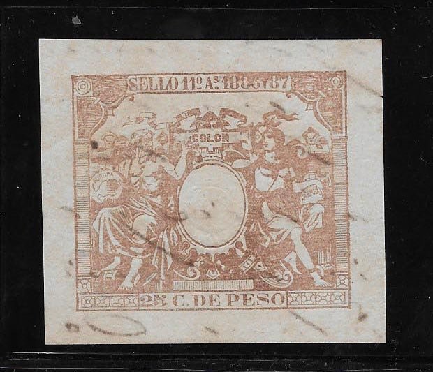 Puerto Rico Stamp, VFU Sello 1886-87 #EN Hda2 | Europe - Spain ...