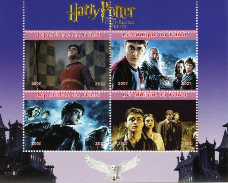 Harry Potter Stamps Chad 2021 CTO Half-Blood Prince Dumbledore Hermione ...