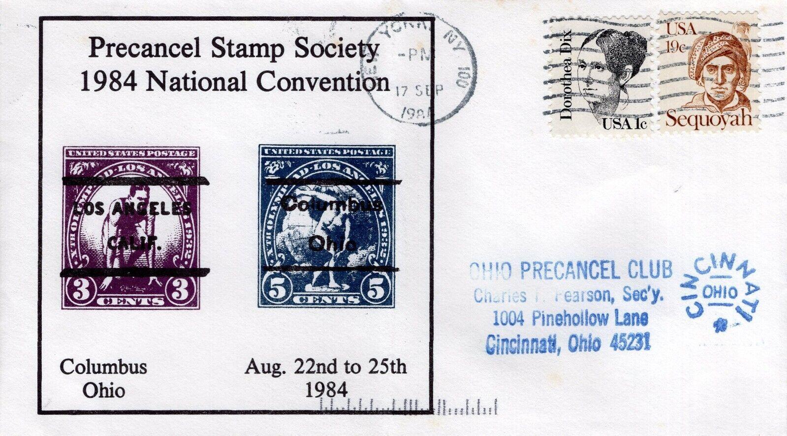 Precancel Stamp Society National Convention, New York NY 1984 Fdc16014 ...