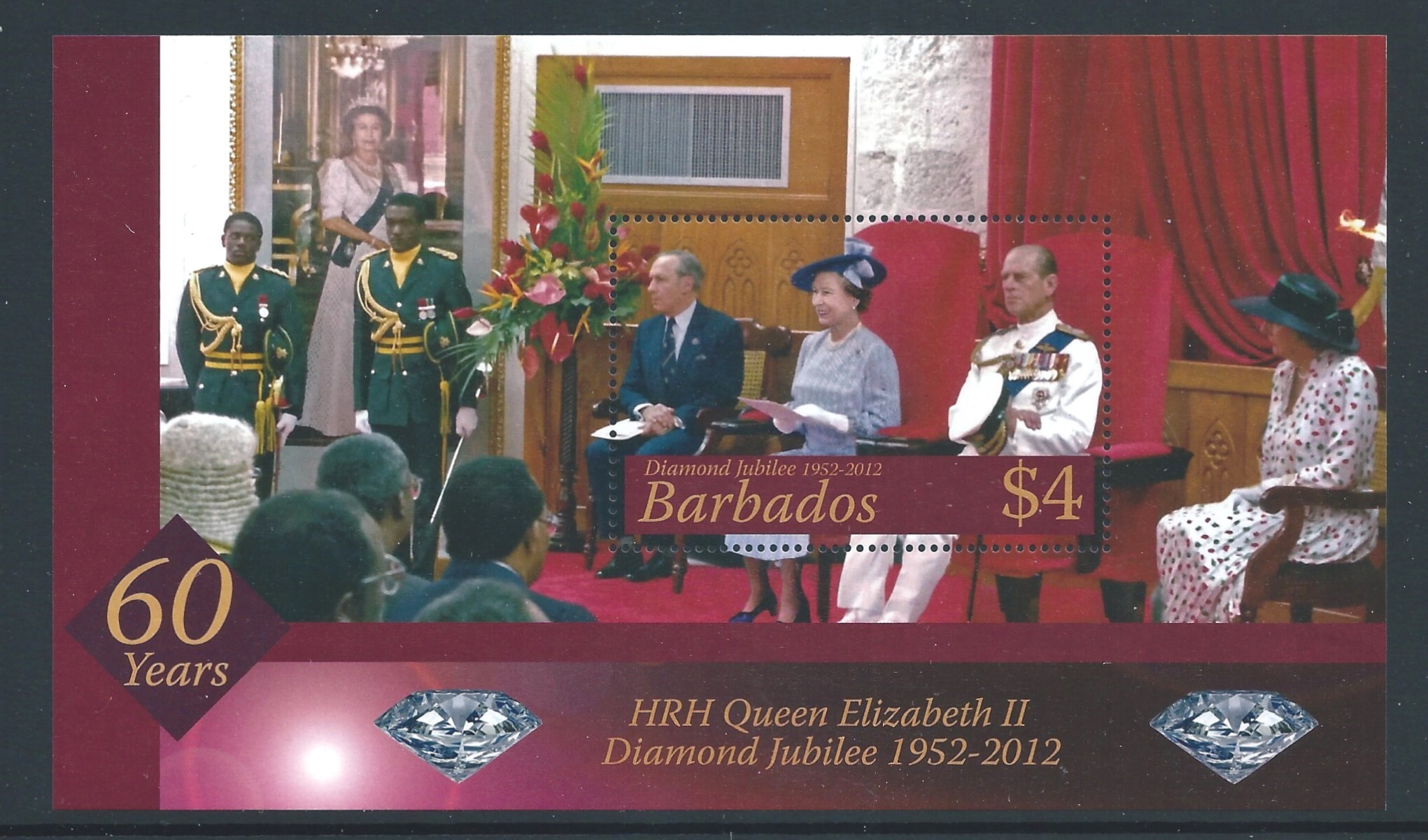 Barbados 1199 Nh Reign Of Queen Elizabeth Ii Ss Caribbean Barbados General Issue Stamp 1798