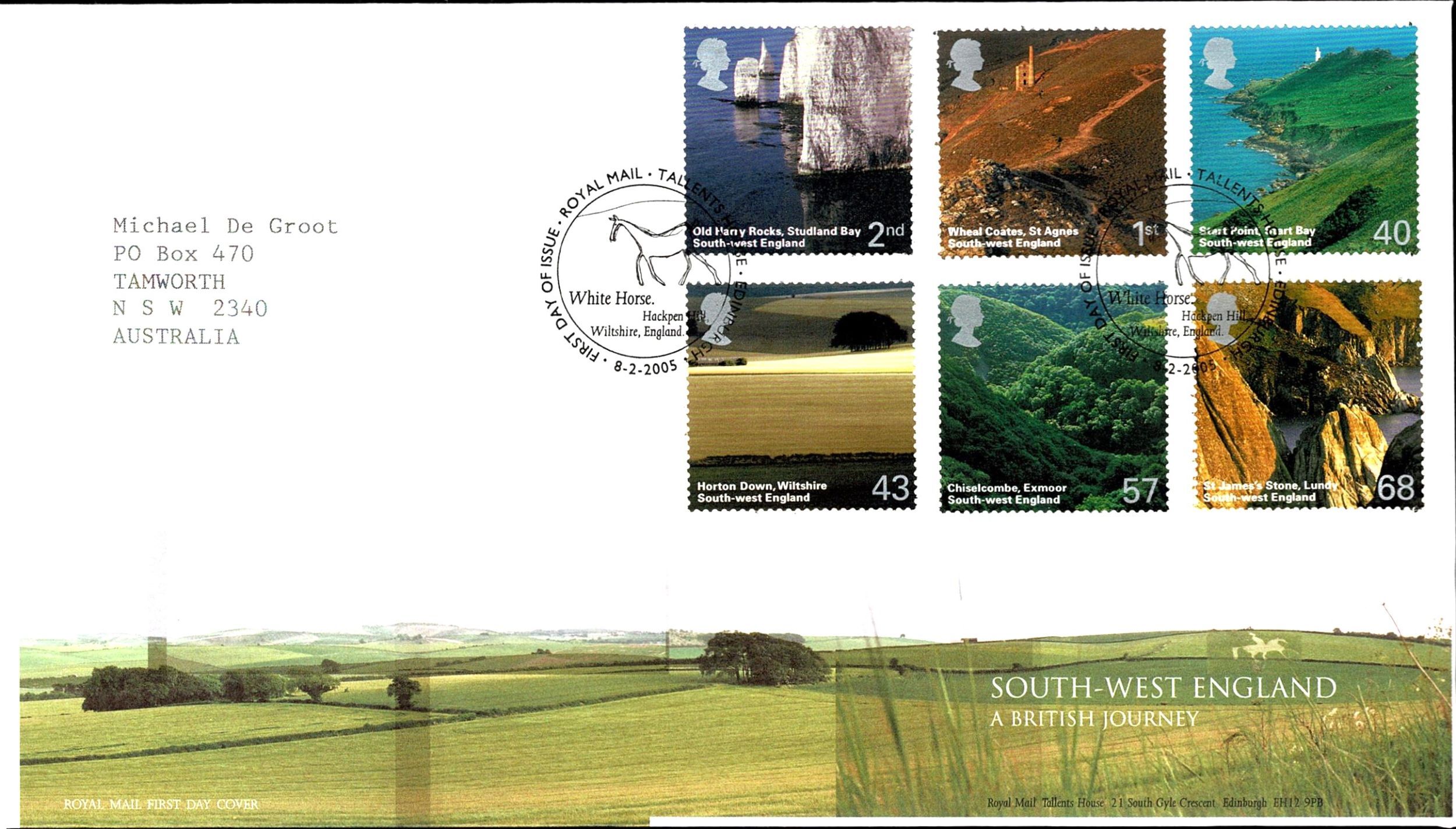 Great Britain 2005 South-West England - A British Journey FDC | Great ...