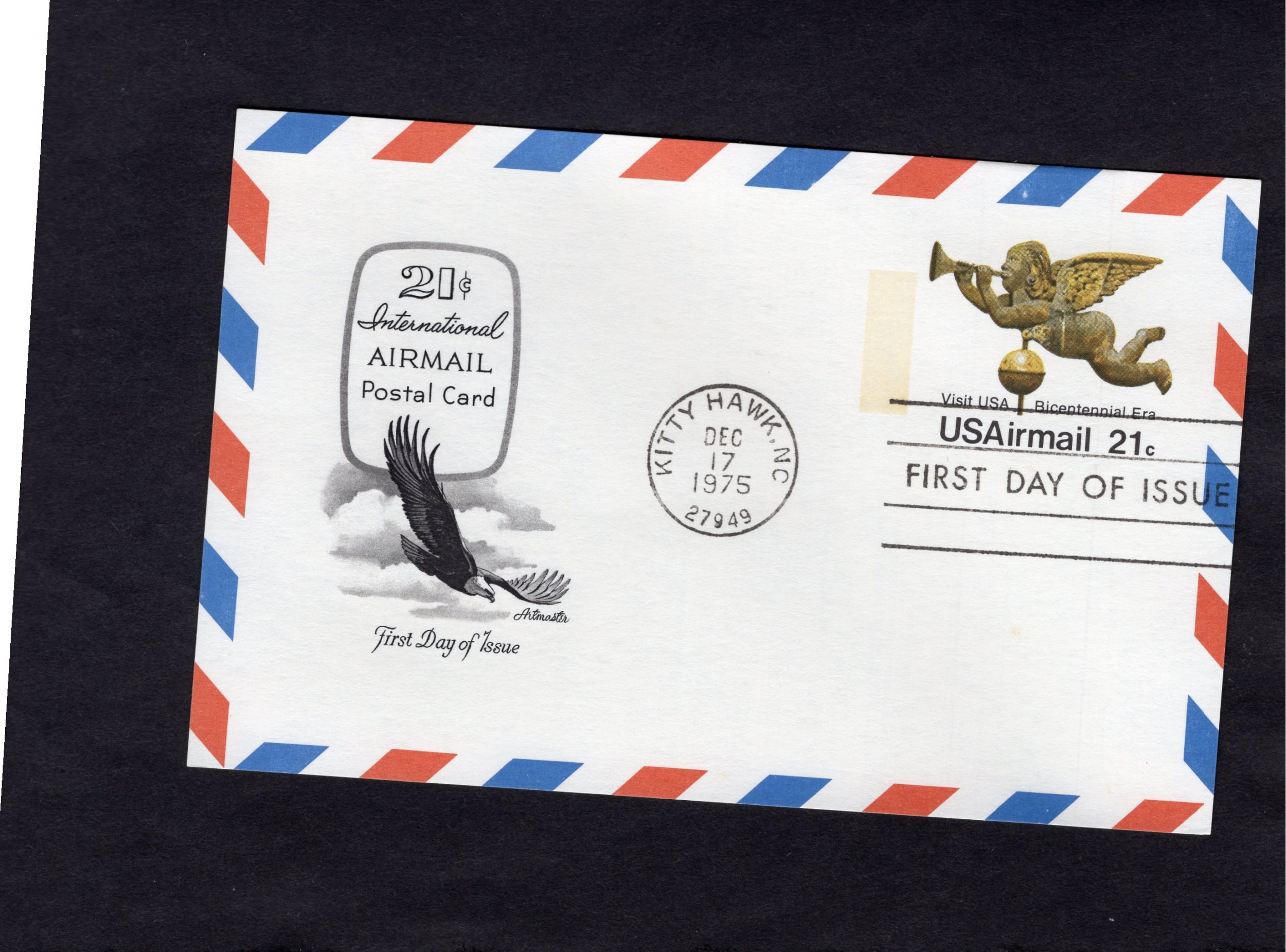 UXC16 Weather Vane, FDC Artmaster | United States, Postal Cards - Air ...