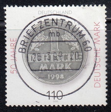 Germany 1998 Sc#2007 50th Anniversary of the Deutschmark Used | Europe ...