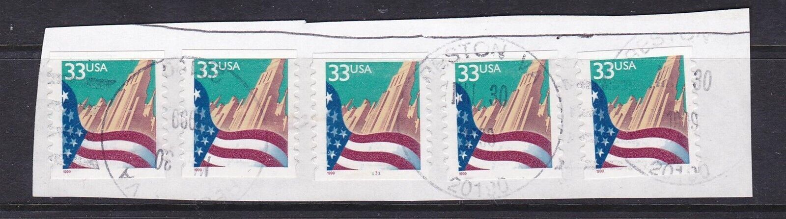 Used PNC5 33c Flag SA 3433 US 3281c F-VF | United States, General Issue ...