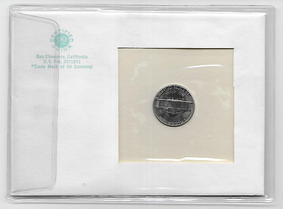 United States Coin Cover 1973 5c Denver Mint. Postal Service SPAN ...