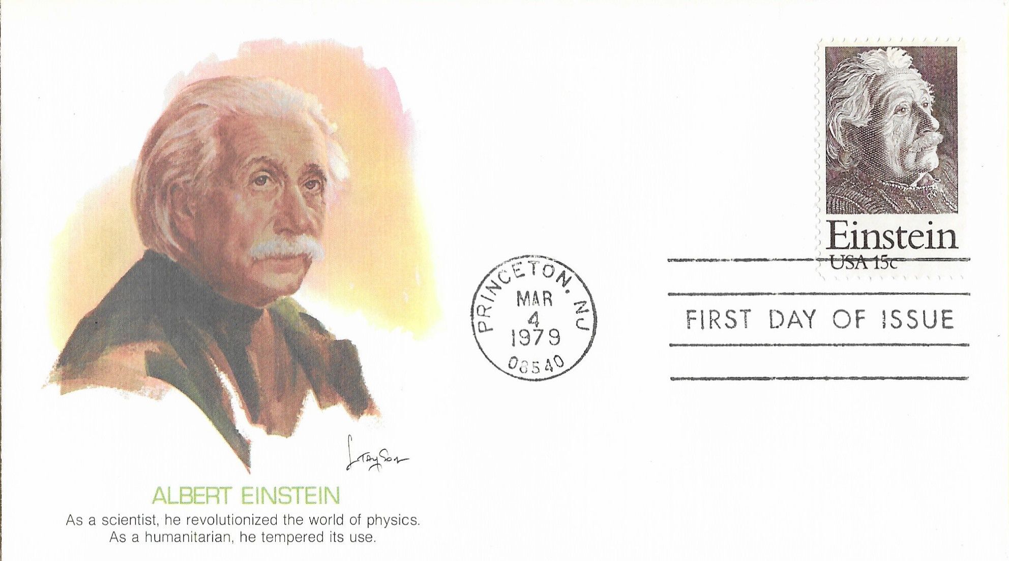 1979 FDC, #1774, 15c Albert Einstein, Fleetwood & Reader's Digest ...