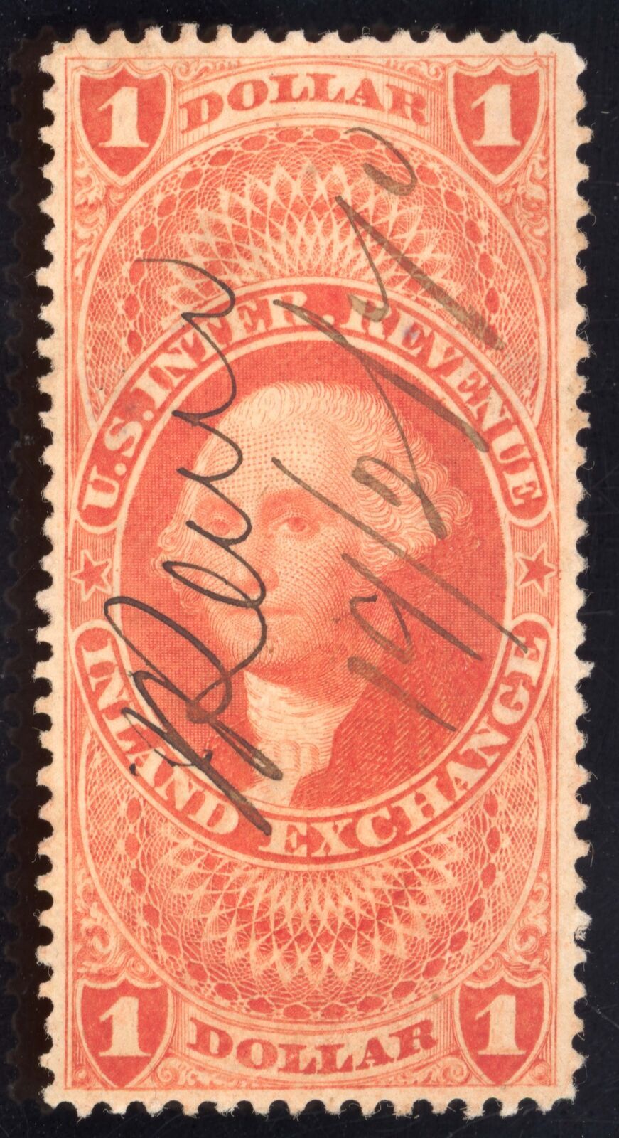 US Scott R69c Used $1 red Inland Exchange Revenue Lot Y717 bhmstamps ...