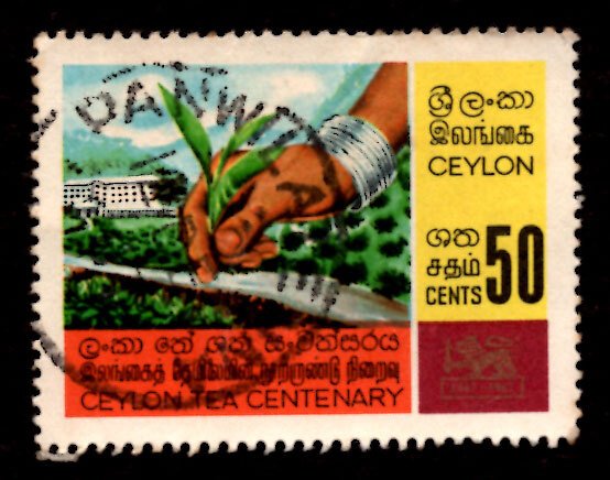 Ceylon/Sri Lanka 1967 Tea Centenary, Plant 50c Scott.407 Used (#1 ...