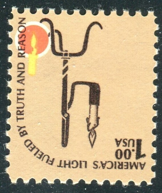 1610c 1979 $1 Americana Series, Rush Lamp CIA Invert Mint NH OG Gem ...