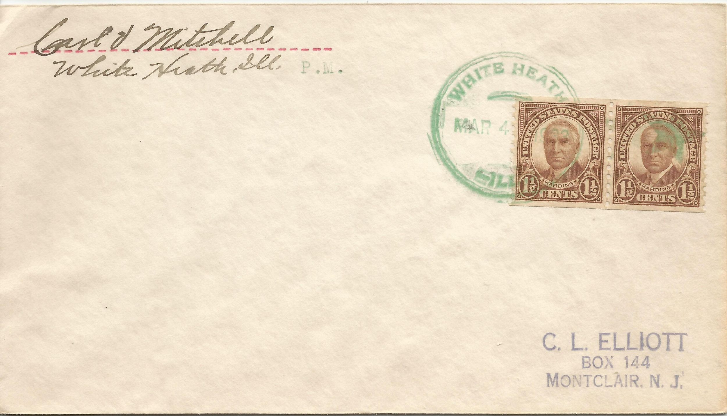 Warren Harding coil FDC? Hancel cancelled Signed? | United States ...