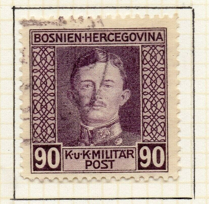 Bosnia and Herzegovina Early 1900s Early Issue Fine Used 90h. NW-170000 ...