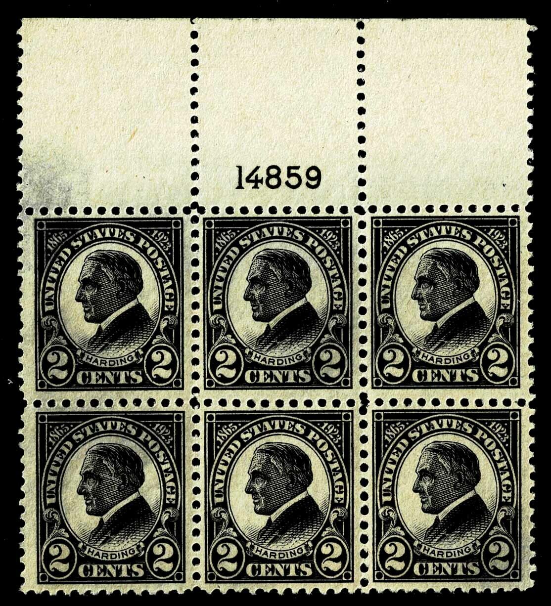 US.#610 Harding Memorial Issues of 1923 - Pb-6 Ognh - VF - Cv$47.50 ...