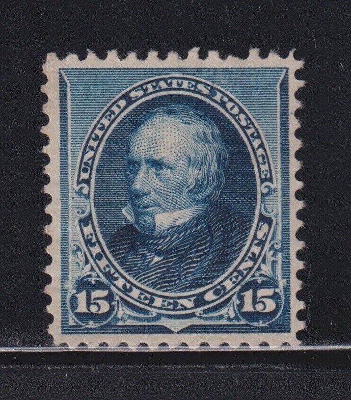 227 VF+ original gum mint previously hinged nice color cv 180 ! see pic ...