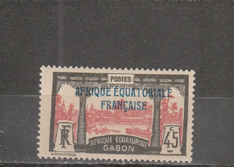 Gabon Scott# 100 MH (1924 Overprinted) | Africa - Gabon, General Issue ...