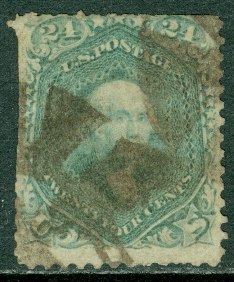 USA 1862 Scott #78b Used. Bleached & defective stamp PSAG Cat $450 ...
