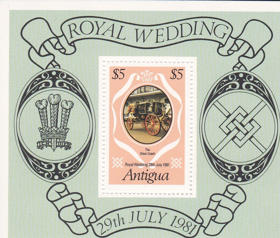 Antigua # 626, Royal Wedding Souvenir Sheet, Mint NH, 1/2 Cat. | Caribbean - Antigua, General ...