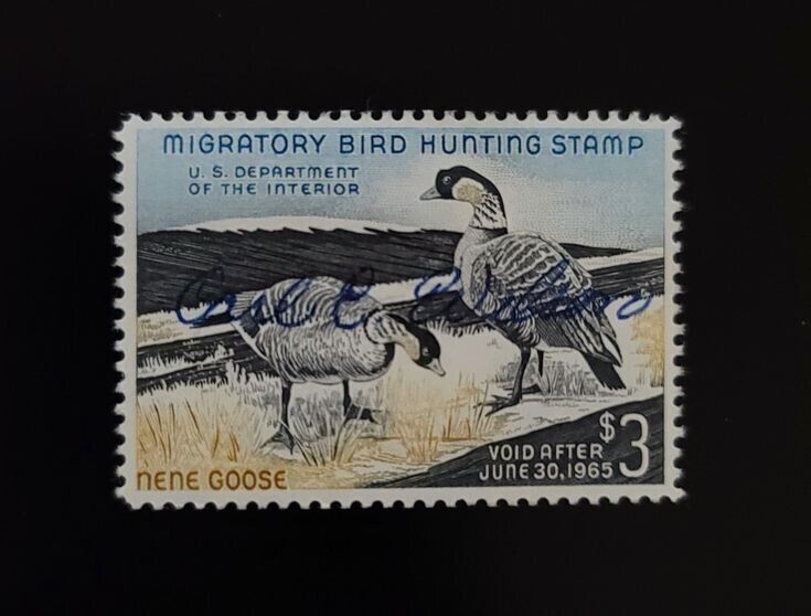 1964 $3 U.S.A. Migratory Bird Hunting Permit Stamp, Department of ...