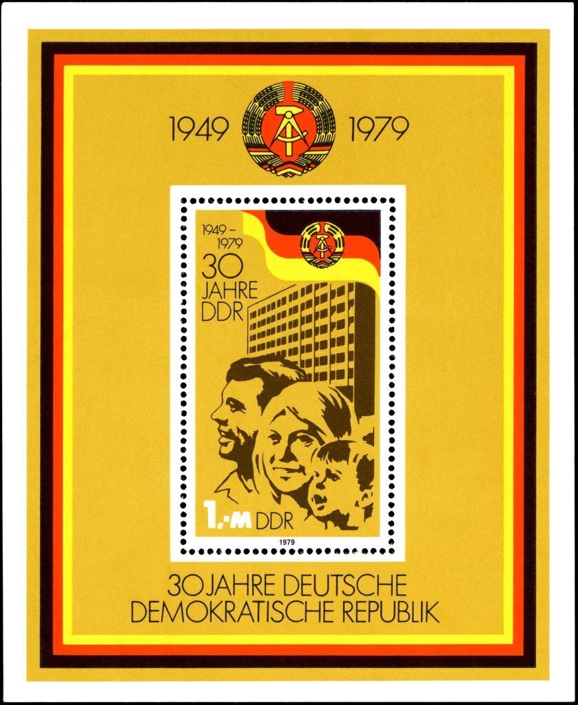 DDR 1979,Sc#2048 MNH, 30th Anniversary of the German Democratic ...