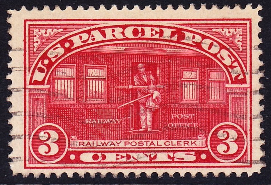Scott Q3, Used, 3c Parcel Post, Light Cancel, Partial Gum Remaining ...