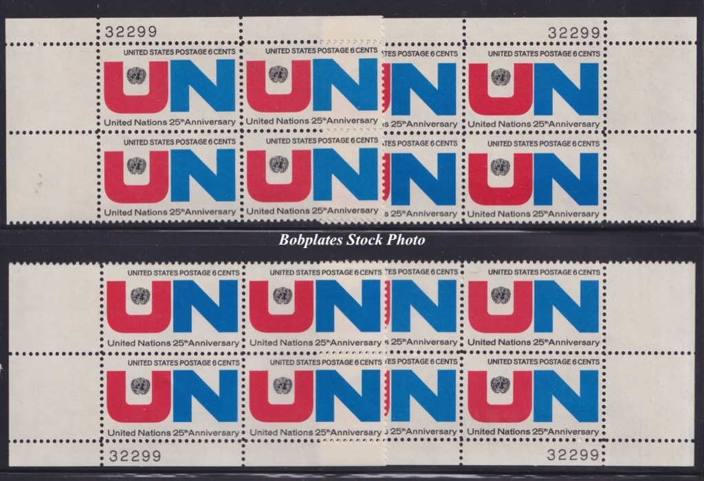 BOBPLATES #1419 U.N. Matched Set Plate Blocks VF NH See Detail for #'s ...