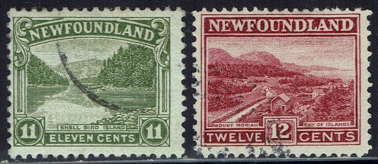 Newfoundland 1923 Pictorial 11c and 12c Used | Canada, Stamp / HipStamp