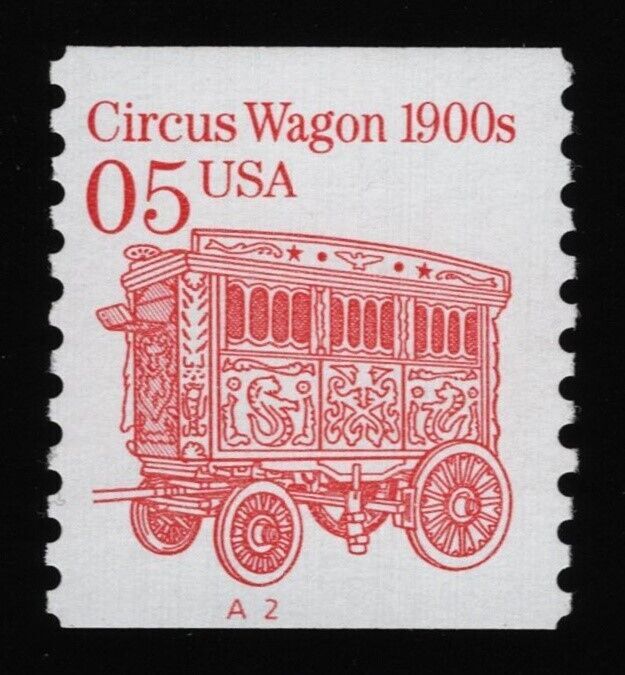 #2452B 5c Circus Wagon, PNC Single A2, Mint **ANY 5=** | United States ...