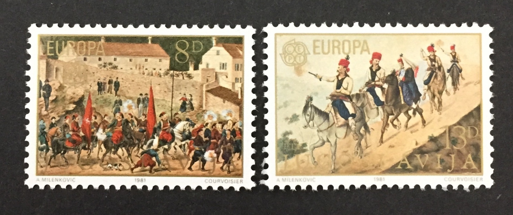 Yugoslavia 1981 #1528-9, Europa-Paintings, MNH. | Europe - Yugoslavia ...