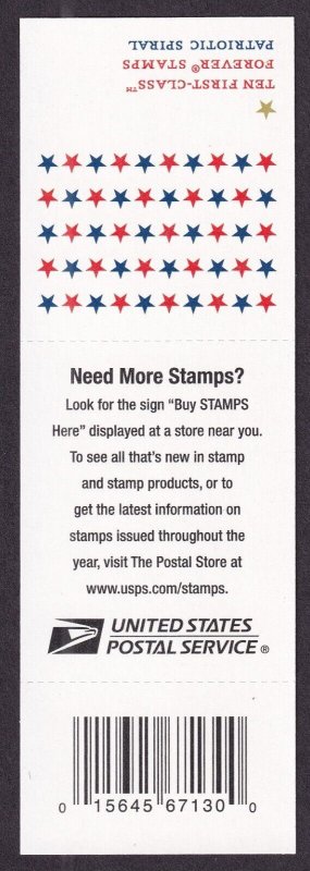 Scott #5131 Patriotic Star Booklet of 10 Forever Stamps - MNH | United ...