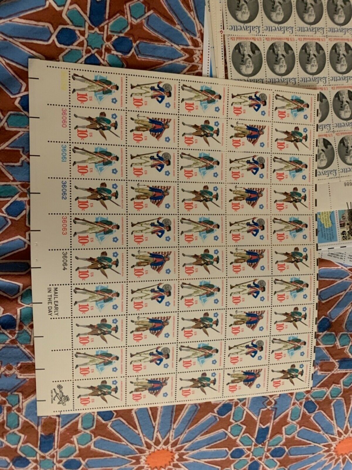 Scott #1565-68 Continental Army, Navy, Marines & Militia Postage Stamp ...