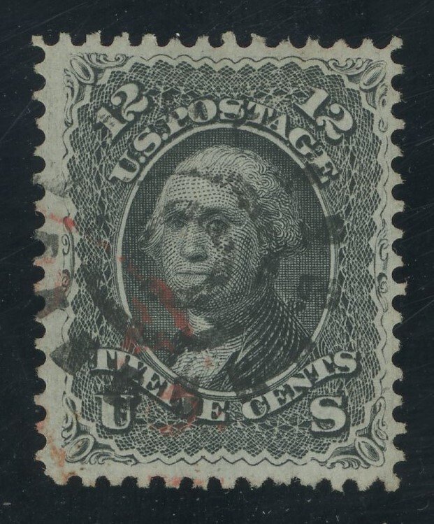 USA 69 - 12 cent Washington - VF Used with Black & Red cancels - Cat ...
