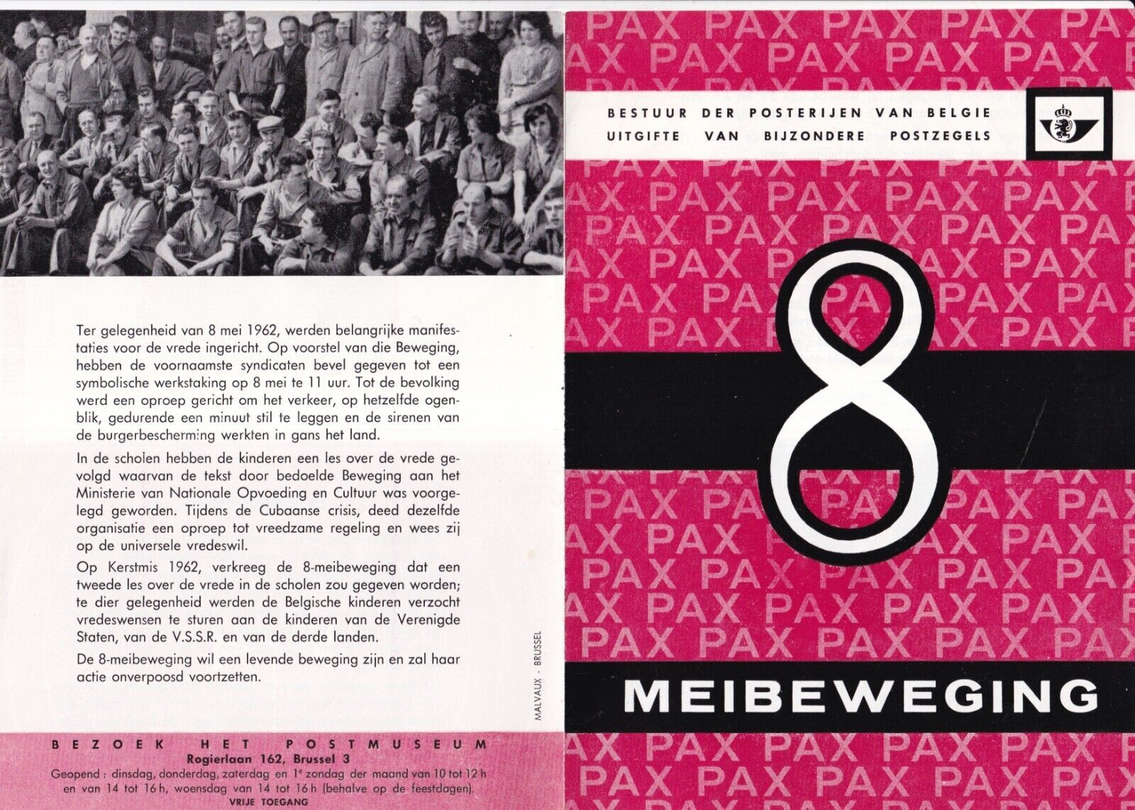 SA36a Belgium 1963 Peace movement, special booklet | Europe - Belgium ...