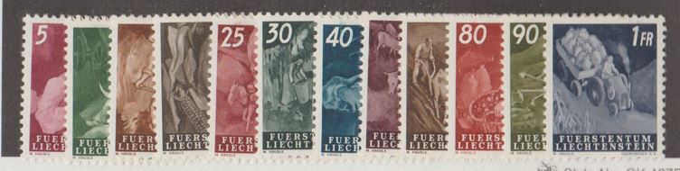 Liechtenstein Scott #247-258 Stamps - Mint Set | Europe - Liechtenstein, General Issue Stamp ...
