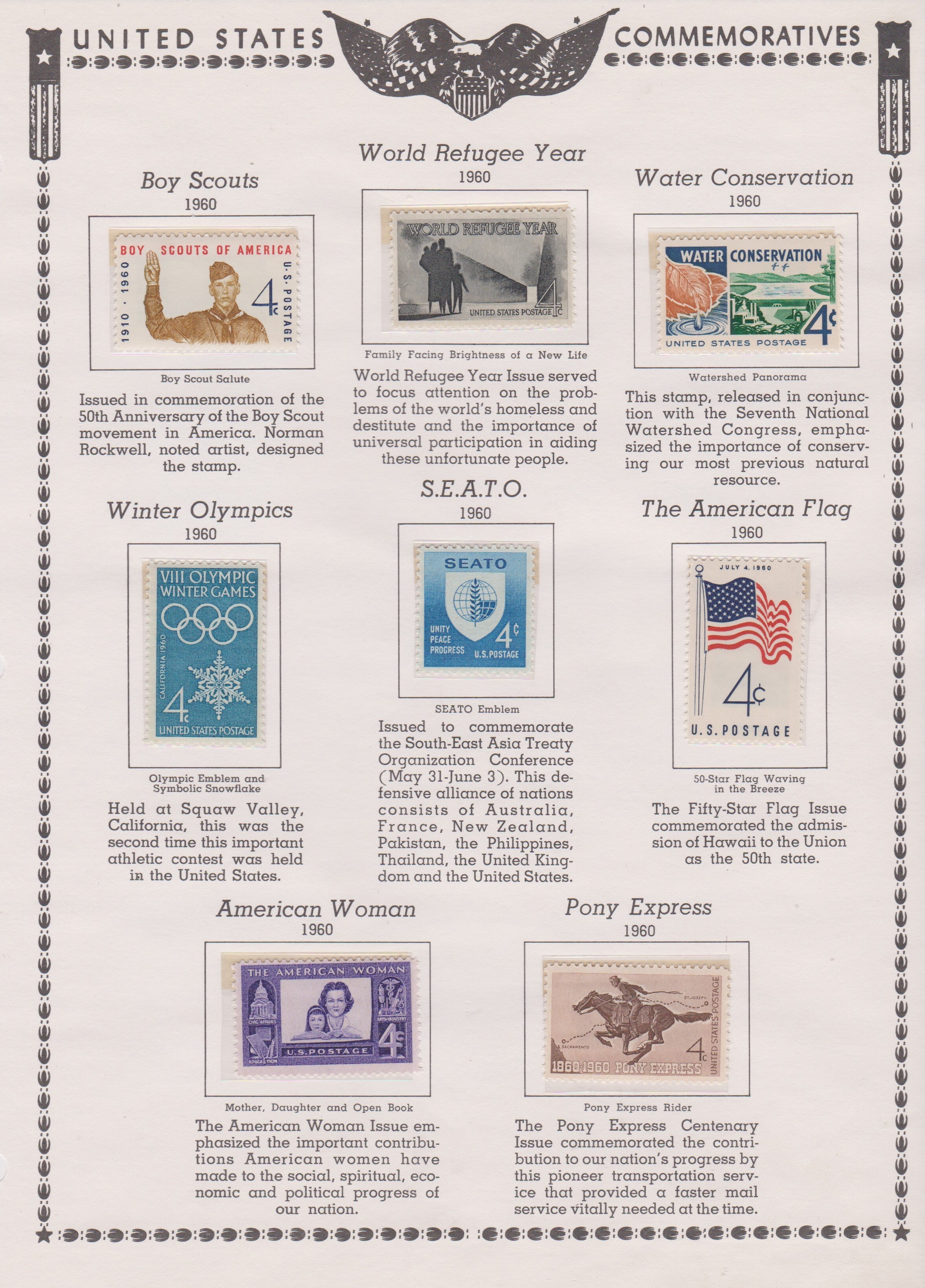 Americas U.S. Postal Stamps, #1145/1175 Range from/to | United States ...