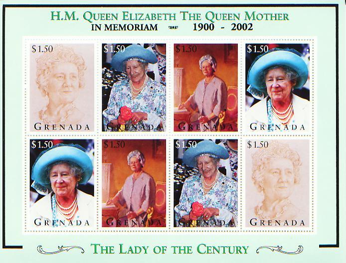 Queen Mother Memorial 2002, S/S 8, GREN2453 | Worldwide - Other, Stamp ...