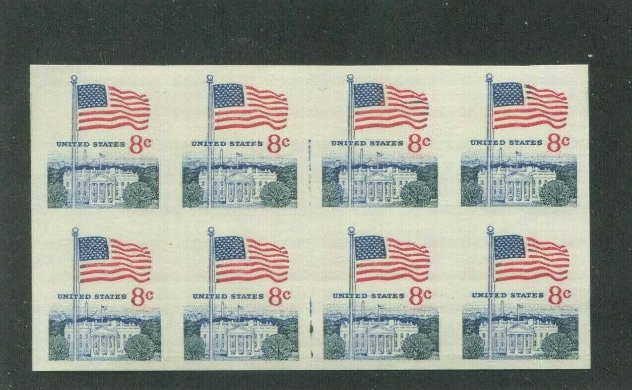 United States Postage Stamps #1338Fi MNH VF Imperf Block of 8 | United ...