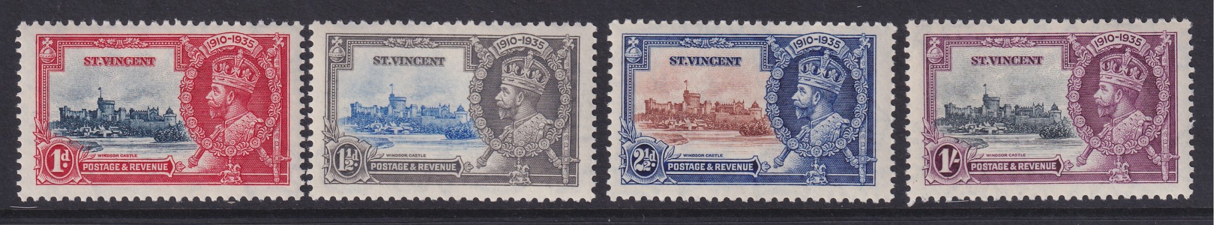 St. Vincent, Scott 134-137 (SG 142-145), MLH/HR | Caribbean - St ...