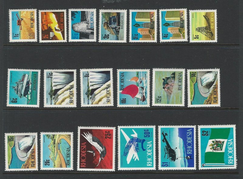 Rhodesia mh SC# 275-293 | Africa - Rhodesia, General Issue Stamp / HipStamp