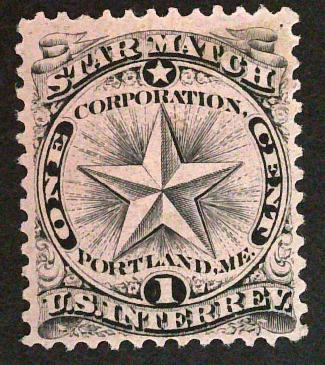 Scott#RO172c - 1c Black - Pink Paper - Star Match | United States ...