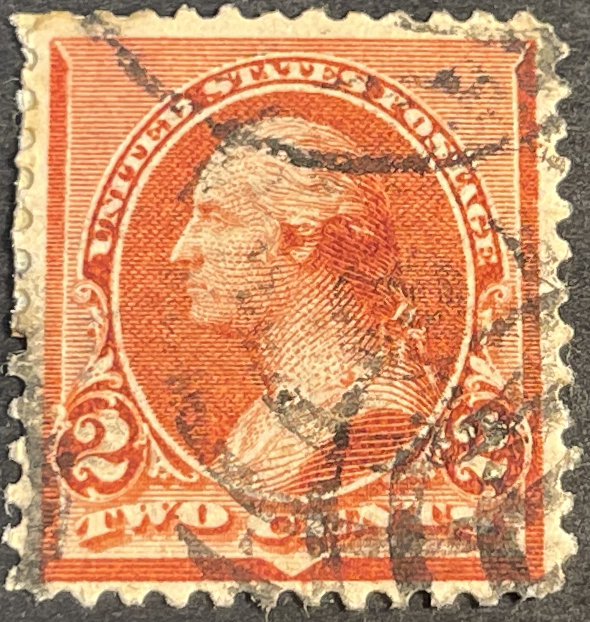 U.S.# 220c-used--single---carmine---cap on Both 2'S Var---1890(Lotc21 ...