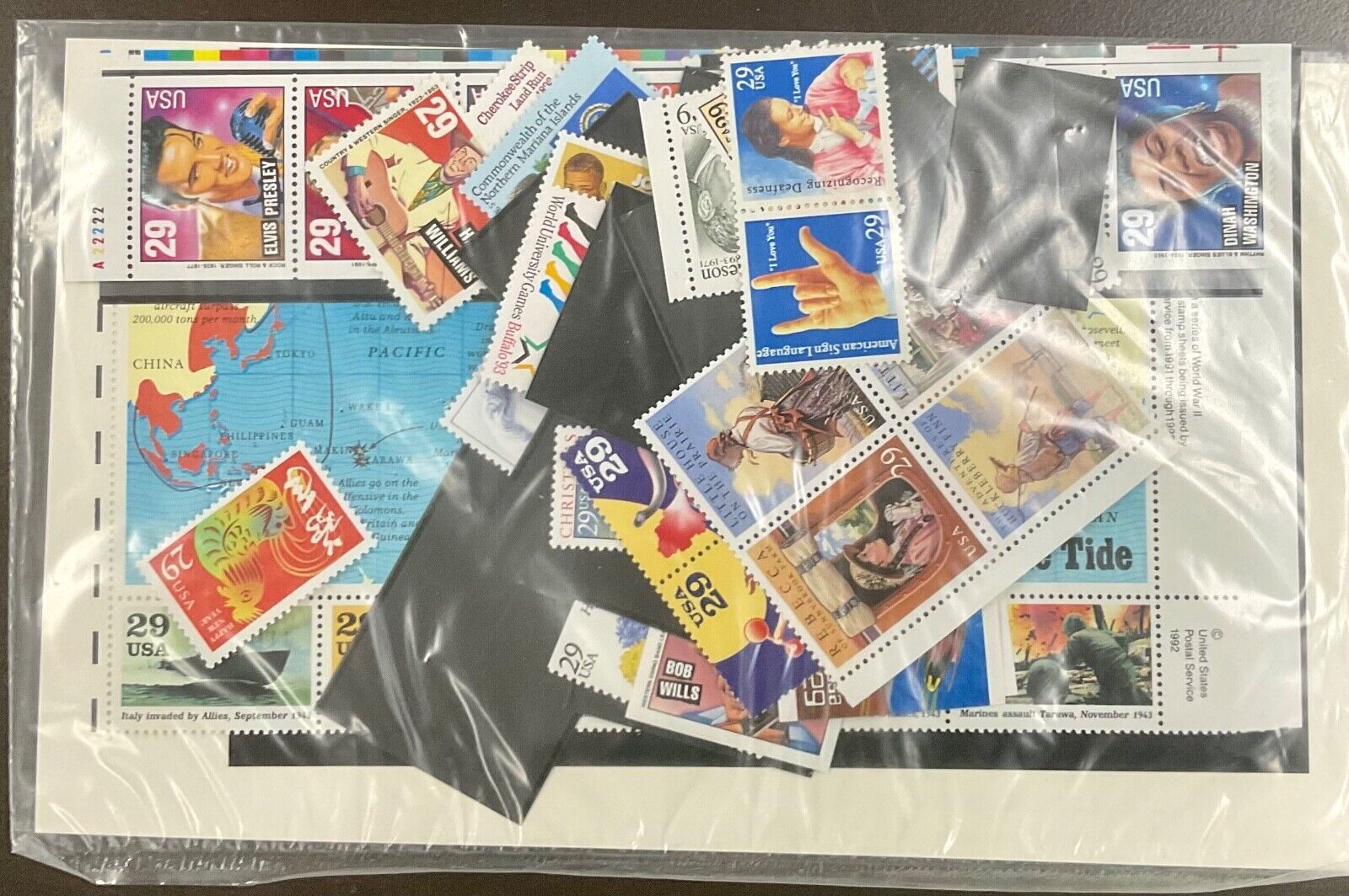 UNITED STATES 1993 Commemorative Stamp Collection 47 MNH w/mounts - FV ...