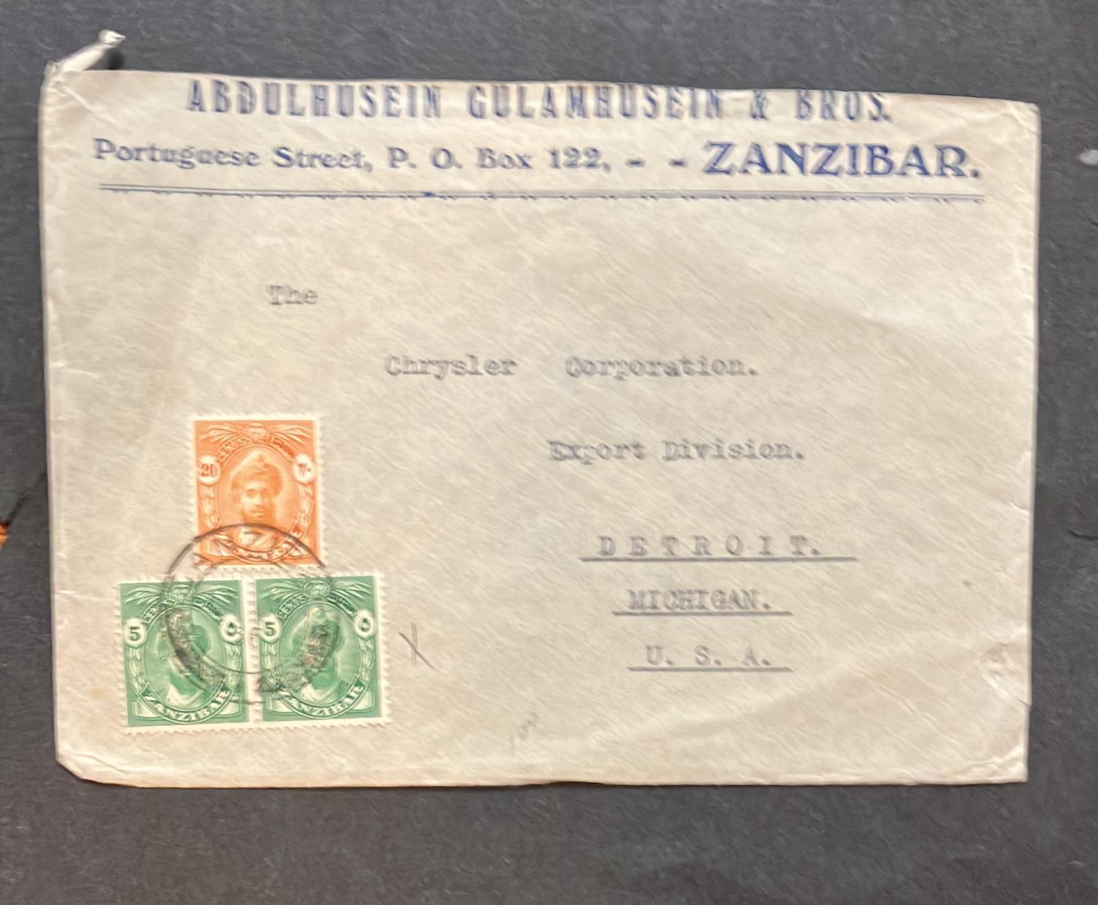 O) 1956 Zanzibar, Sultan Khalifa BIN Harub, Abdulhusein Gulamhusein ...