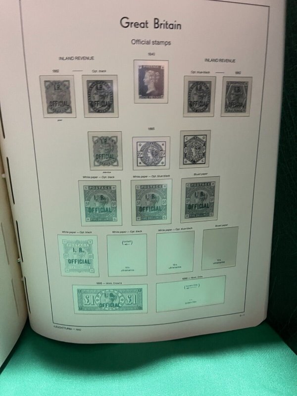 1840-1985 Great Britain Postage Stamp Albums with Back of Book ...