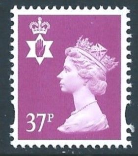 Great Britain-No. Ireland #NIMH81 NH 37p Queen Elizabeth - Syncopated - Redrawn | Great Britain ...