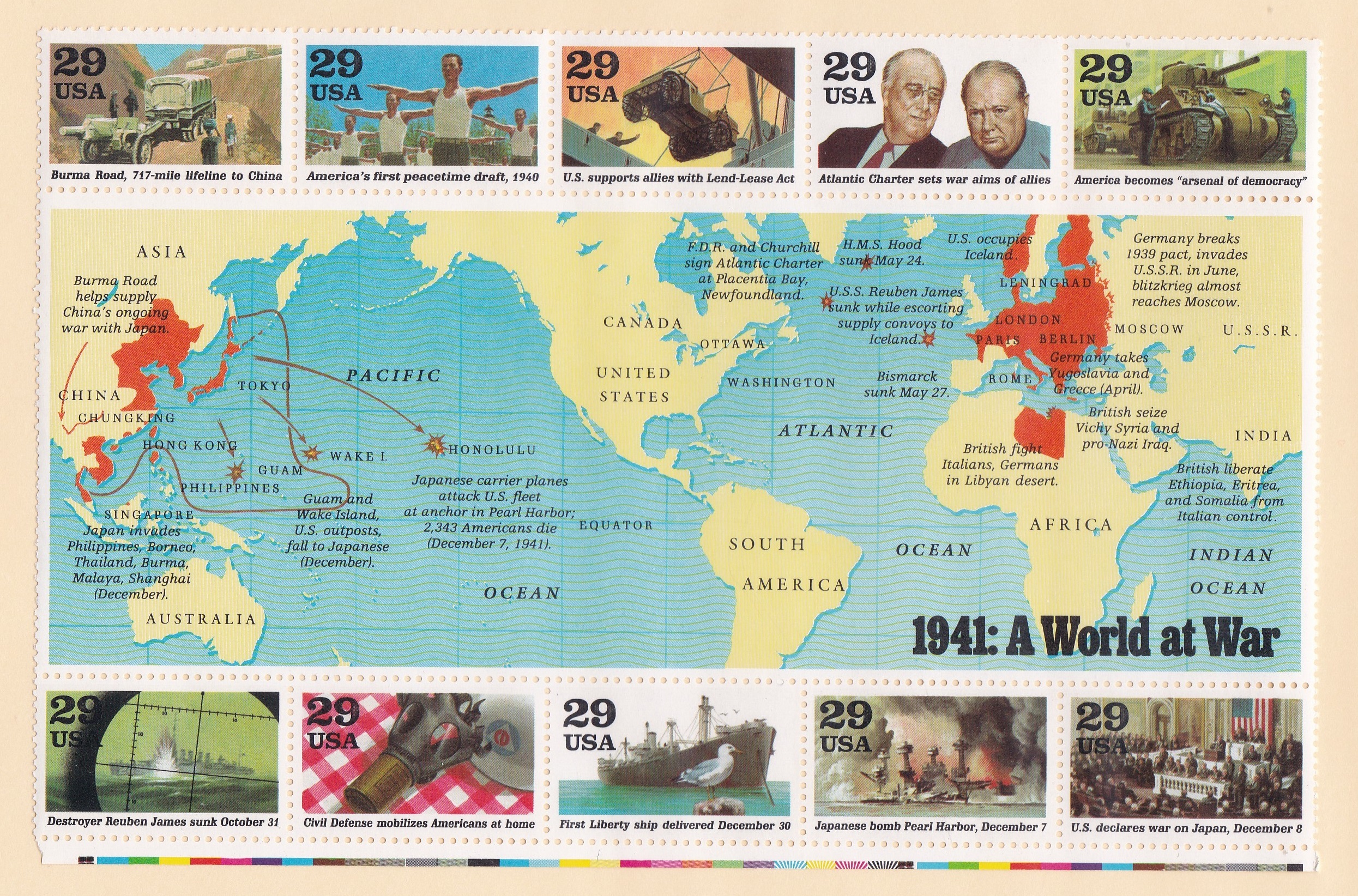 US 2559, MNH - World War 2 - 1941 | United States, General Issue Stamp ...