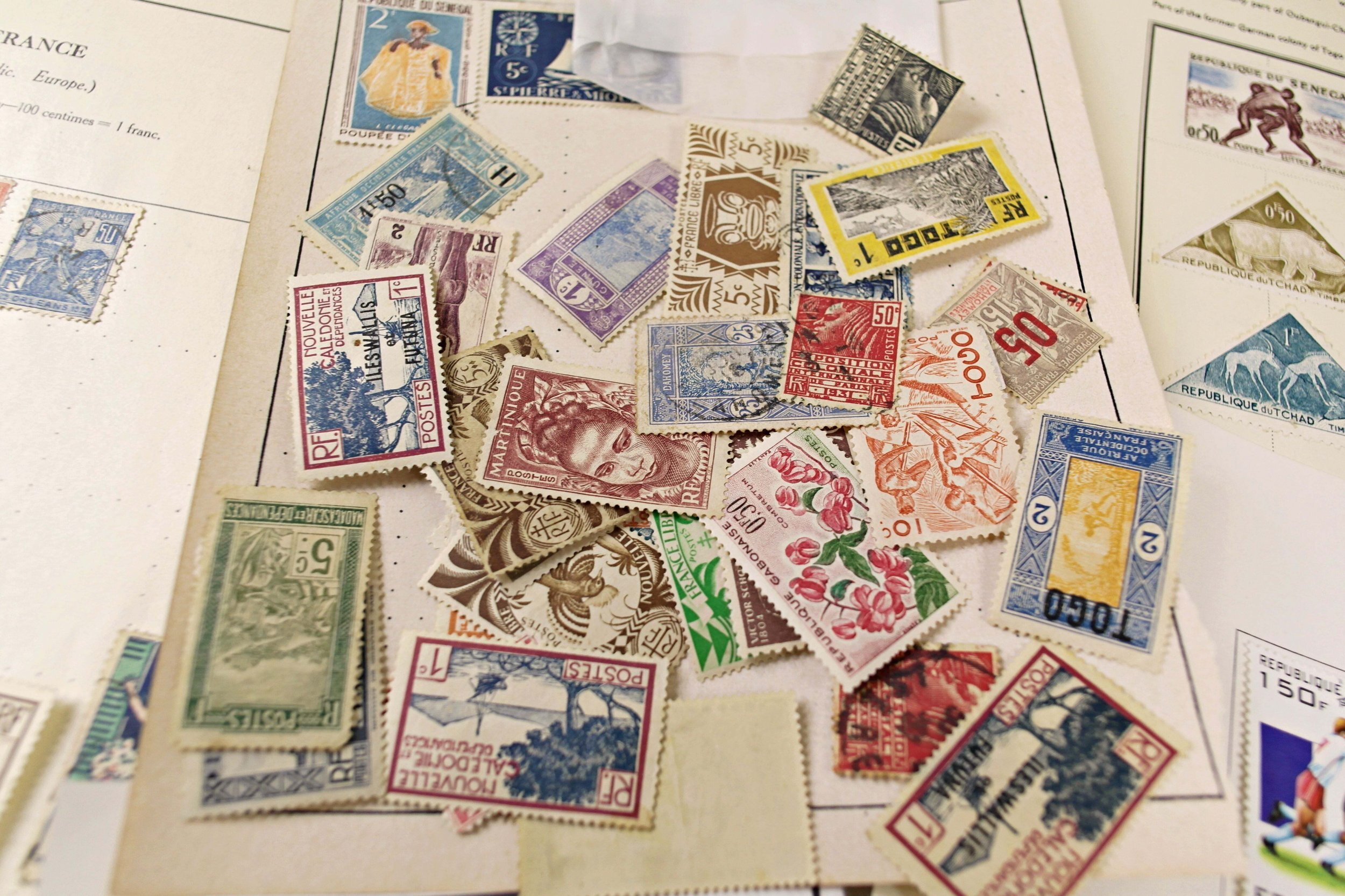 3830: FRENCH COLONIES: Large Collection of Mint & Used French Colony ...