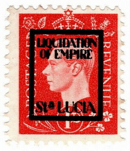 I.B St Lucia Cinderella : German Propaganda Forgery 1d | Caribbean - St ...