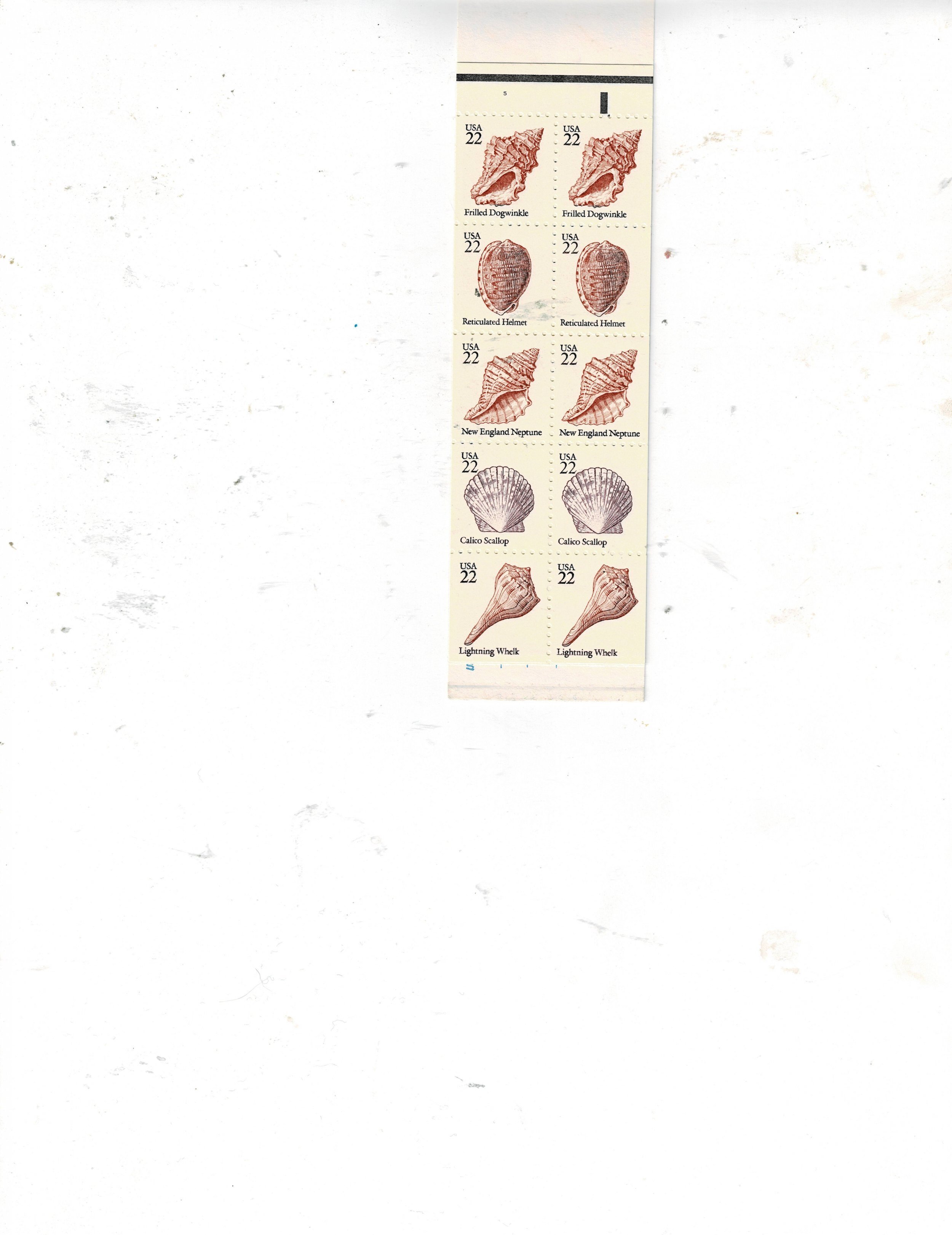 Seashells 22c US Postage Booklet of 20 stamps #2117- 21a BK147 VF MNH ...